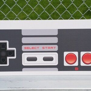 NES Style Controller Photo Prop Frame, Video Game Party Prop, Gamer ...