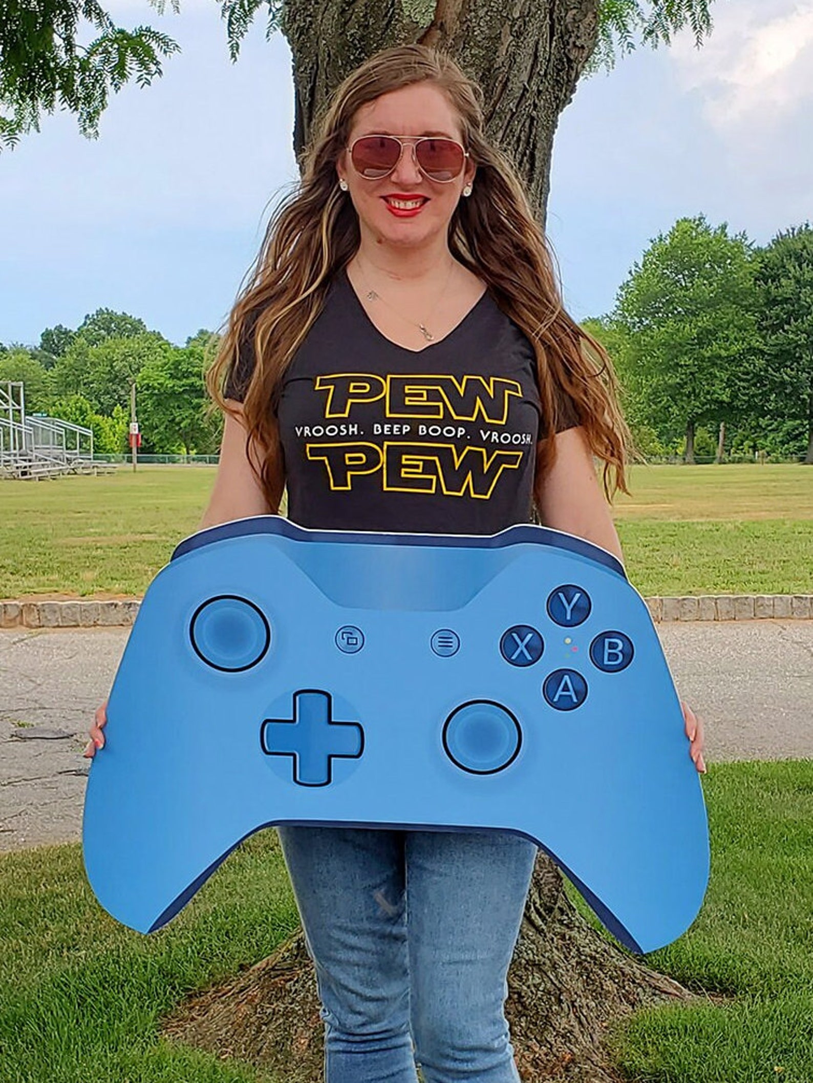 One Style Controller Photo Prop Frame, Video Game Party Prop, Gamer ...