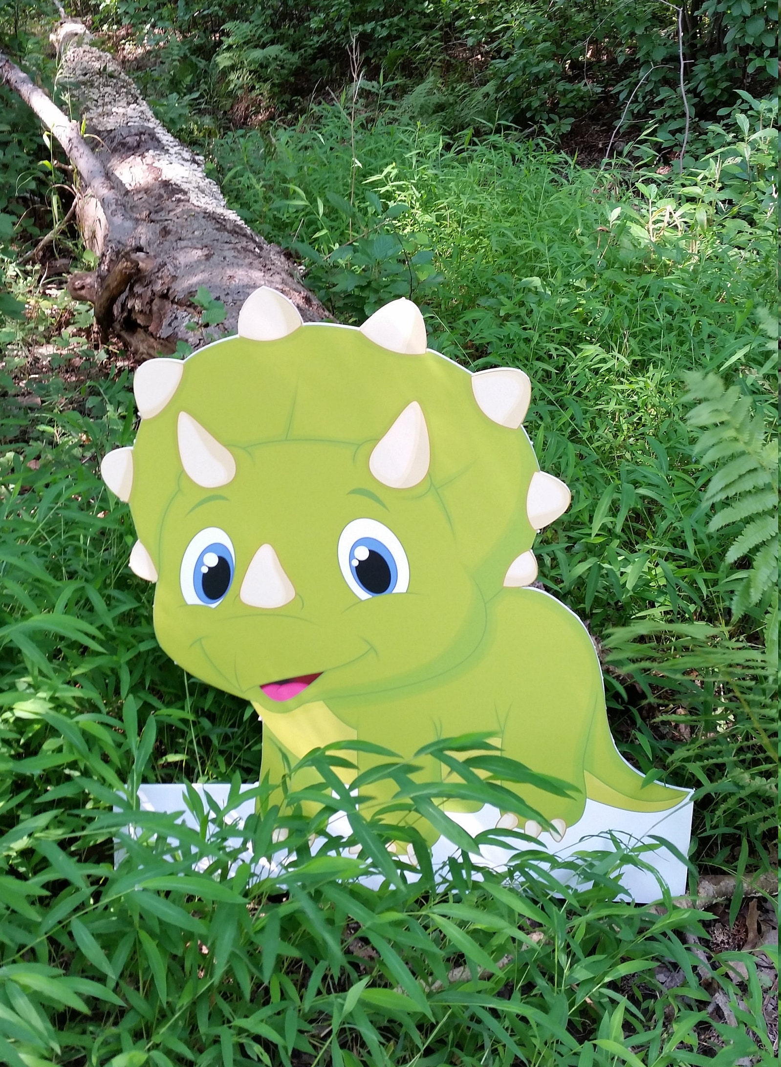 Dinosaur Party Prop, Dinosaur Printable, Kid Triceratop Dinosaur ...