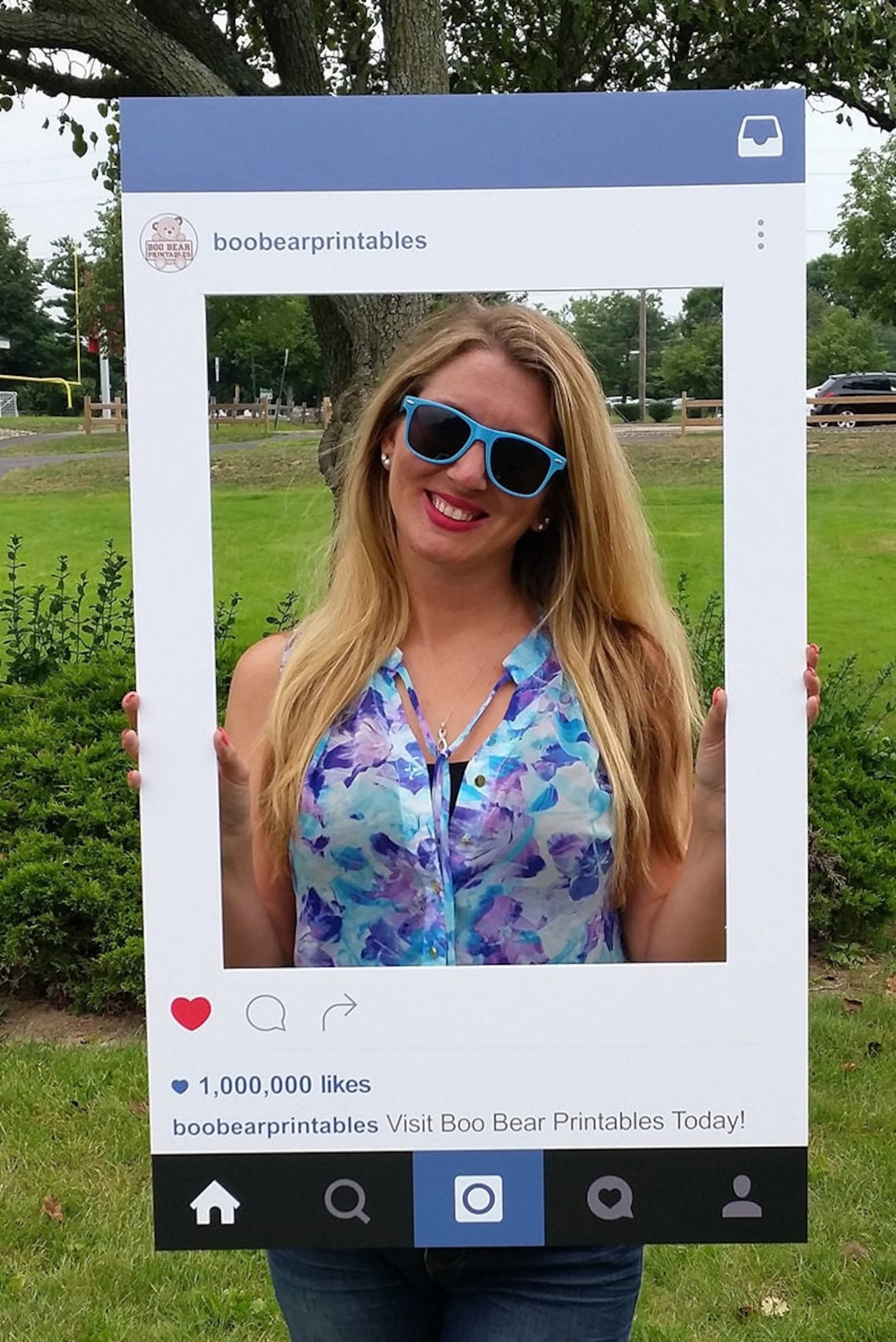 Instagram Style Photo Prop Social Media Frame Selfie Board - Etsy