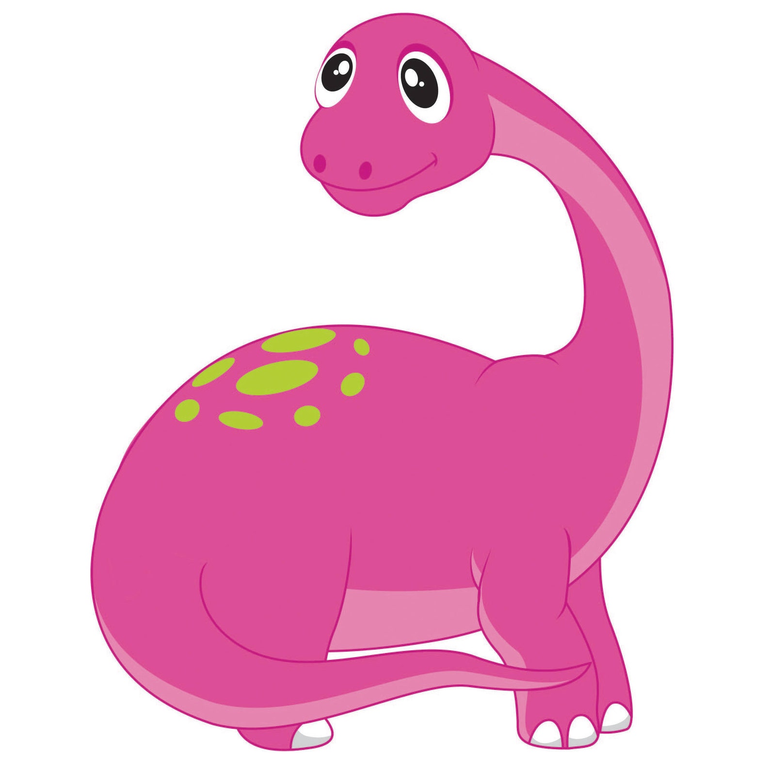 Pink Brachiosaurus Dinosaur Party Prop, Birthday Decoration (digital ...