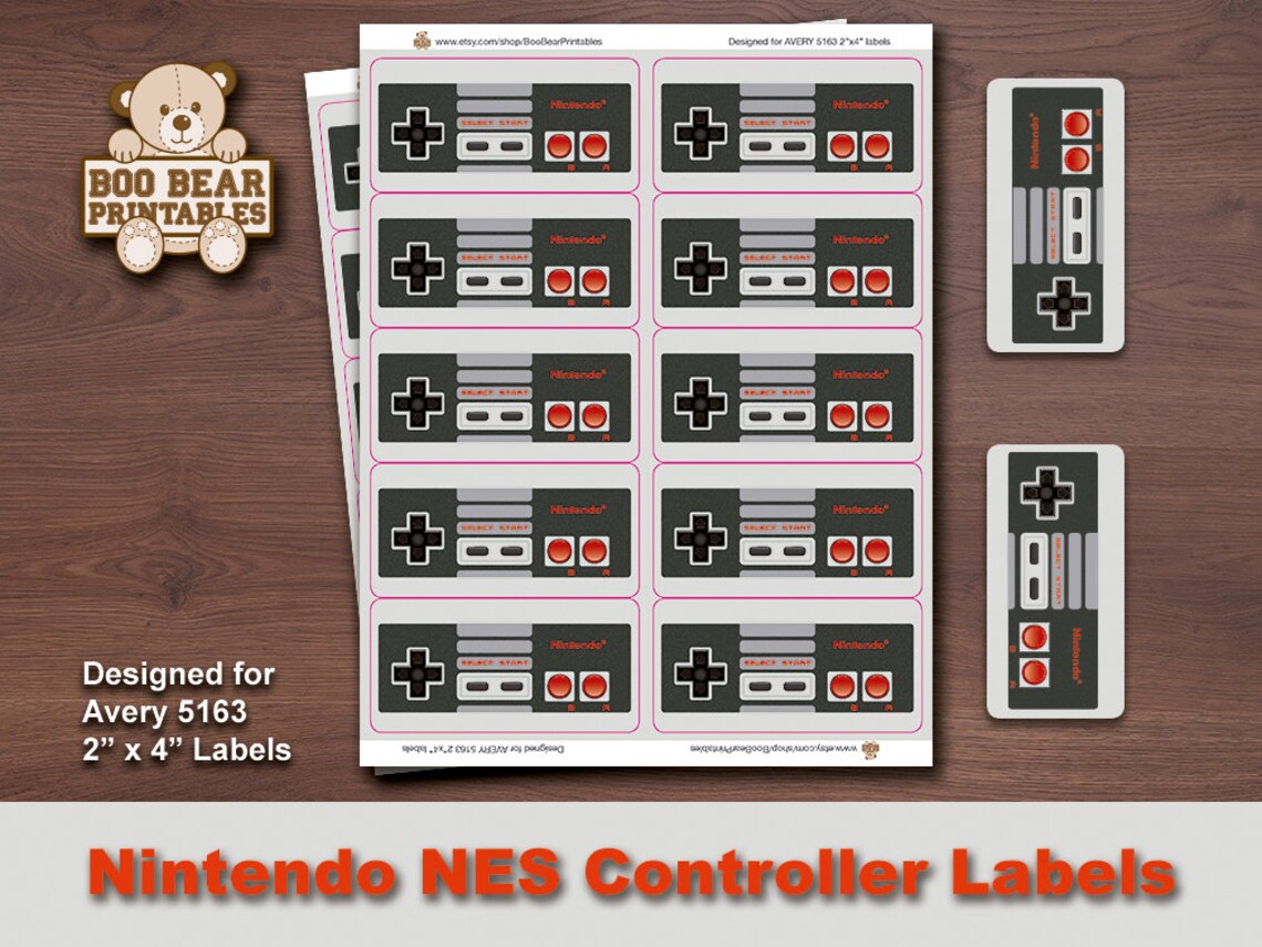 Nintendo NES Controller Stickers Nintendo Stickers Video | Etsy