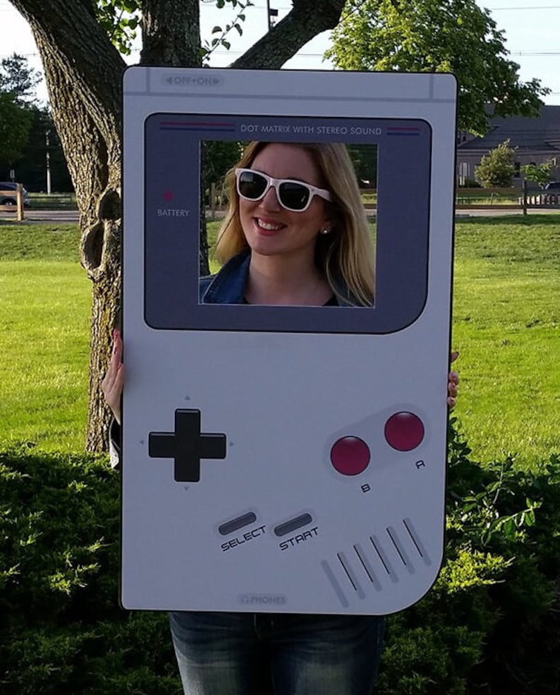 Game Boy Style Photo Prop Frame Video Game Party Prop Gamer - Etsy