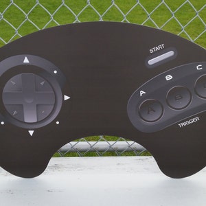 Genesis Style Controller Photo Prop Frame, Gamer Party Poster (digital ...