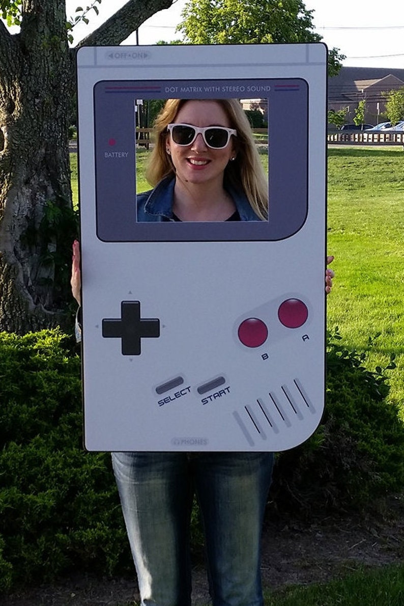 Game Boy Style Photo Prop Frame, Video Game Party Prop, Gamer Party ...