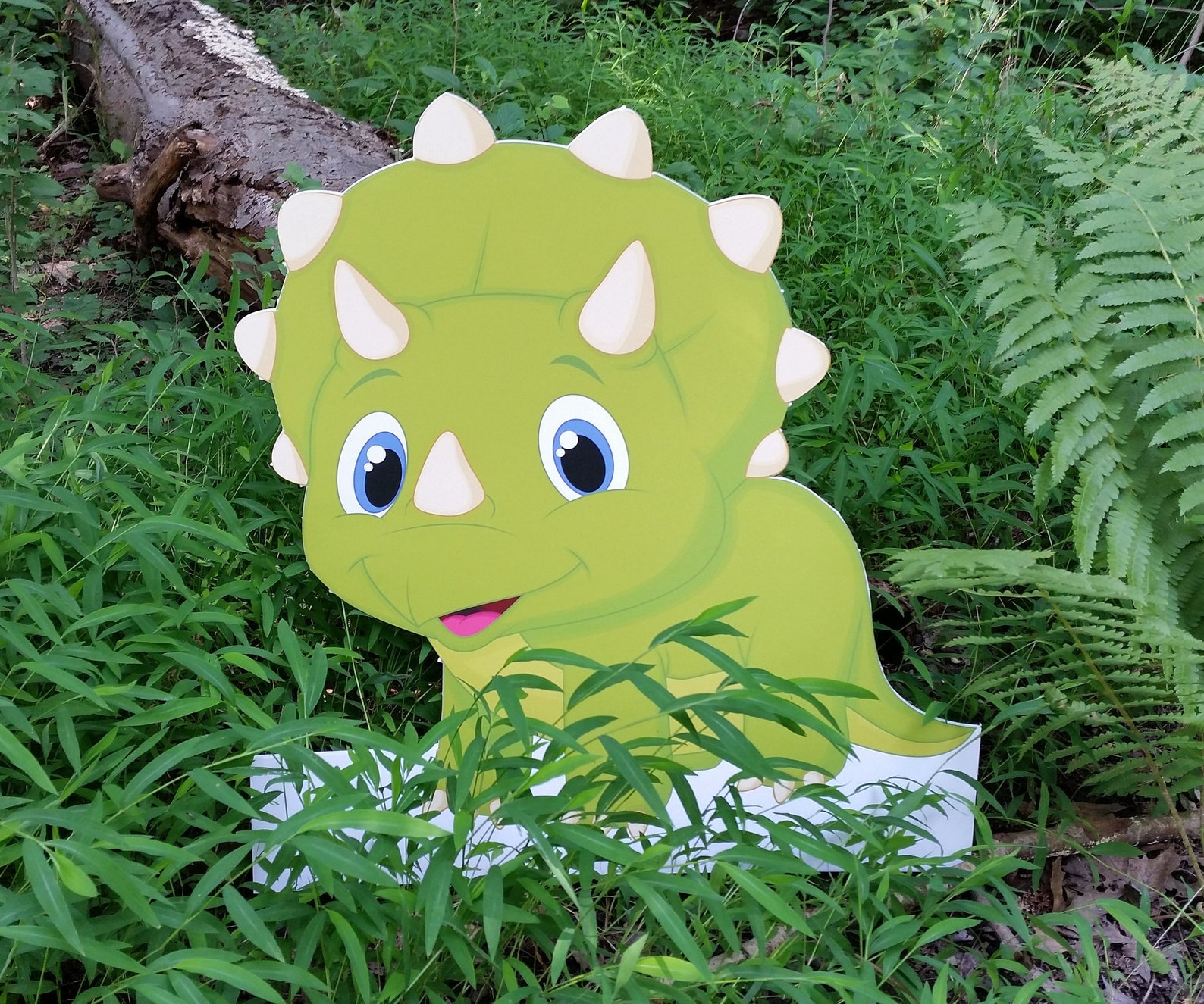 Dinosaur Party Prop, Dinosaur Printable, Kid Triceratop Dinosaur ...