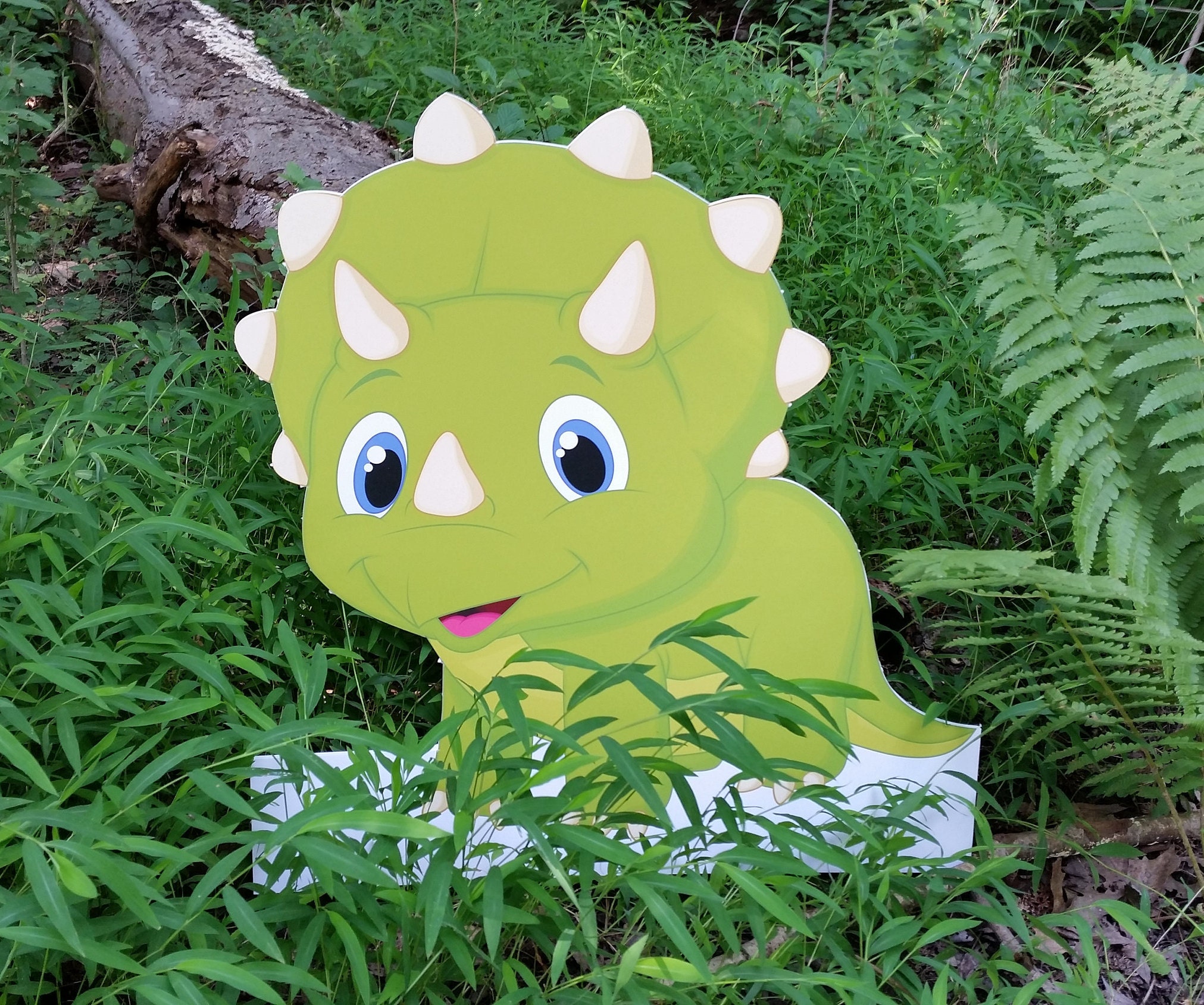 Dinosaur Party Prop, Dinosaur Printable, Kid Triceratop Dinosaur ...