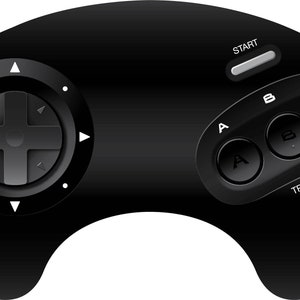 Genesis Style Controller Photo Prop Frame, Gamer Party Poster (digital ...