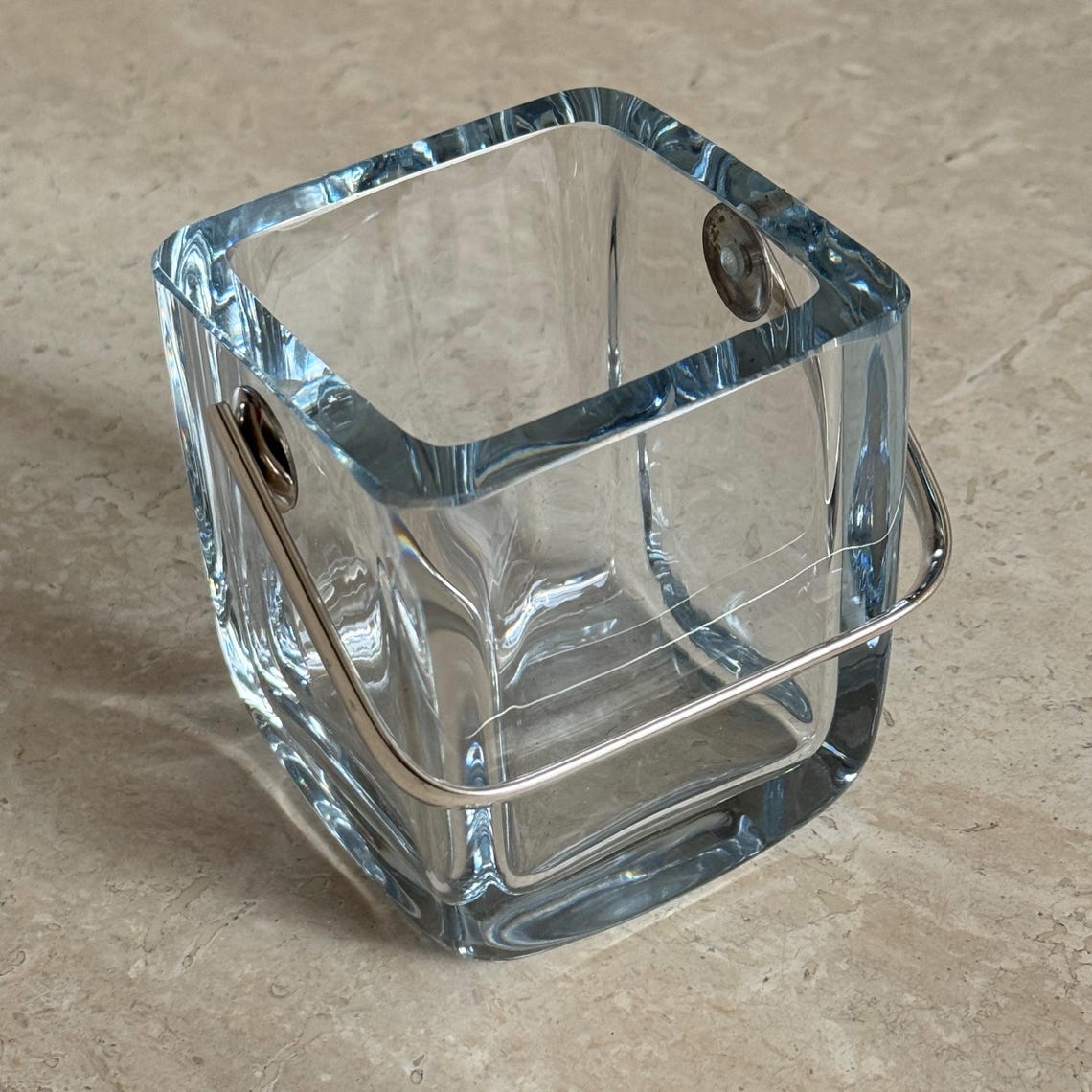 Mid-century Swedish Crystal Ice Bucket by Strombergshyttan - Etsy