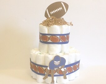 Football Diaper Cake | Etsy