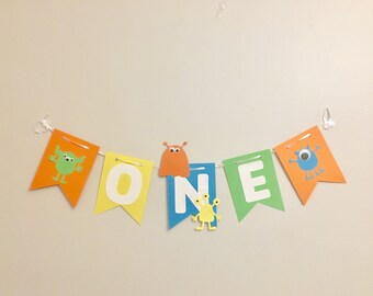 Monster Birthday Party Printable Banner PDF Printable Party - Etsy