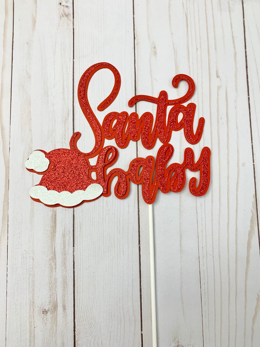 Santa Cake Topper / Christmas Cake Topper / Christmas Party / - Etsy