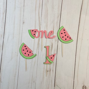 Watermelon Cupcake Toppers / Cupcake Toppers / Watermelon - Etsy