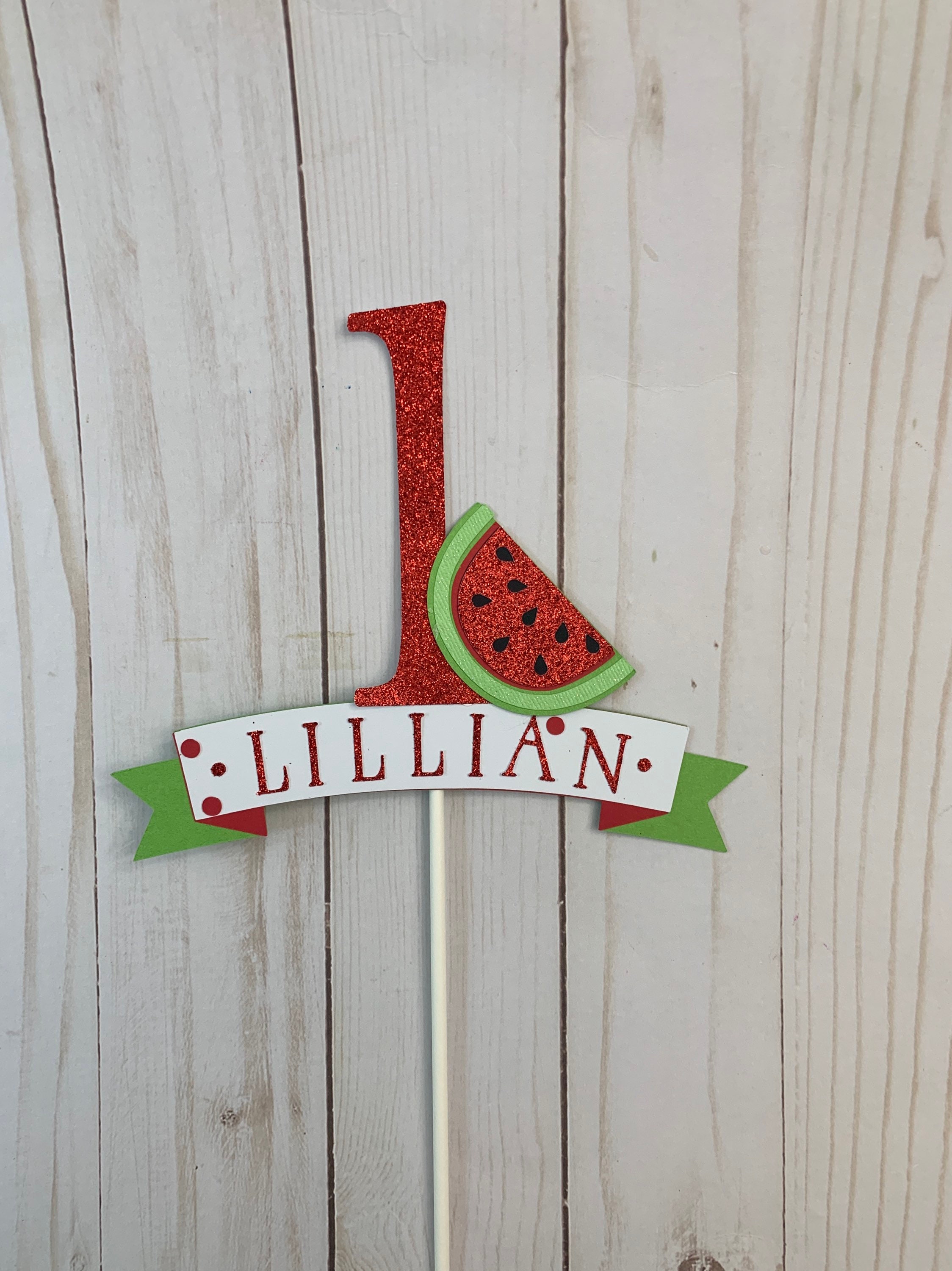 Watermelon Cake Topper / Summer Cake Topper / Watermelon Party | Etsy