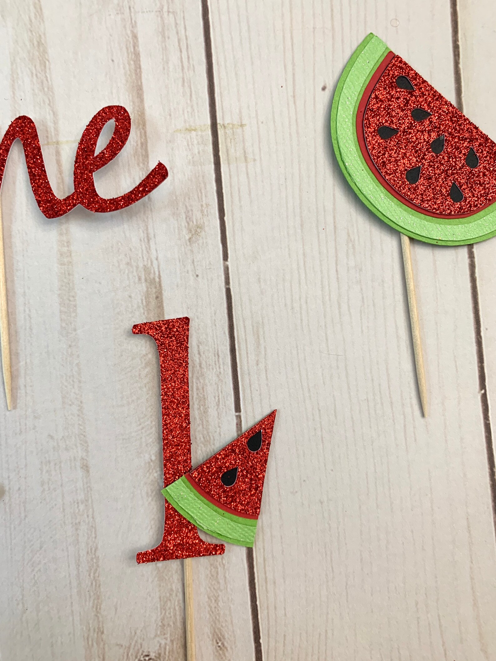 Watermelon Cupcake Toppers / Cupcake Toppers / Watermelon | Etsy