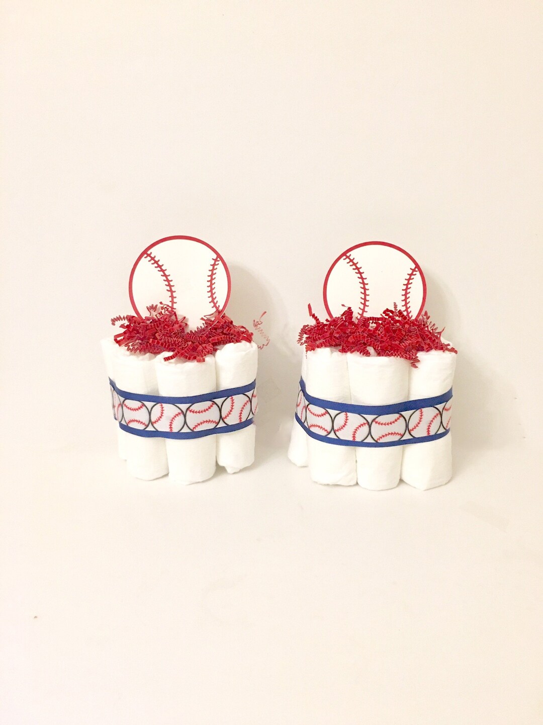 Baseball Mini Diaper Cake / Sports Diaper Cake / Baseball Baby Shower ...