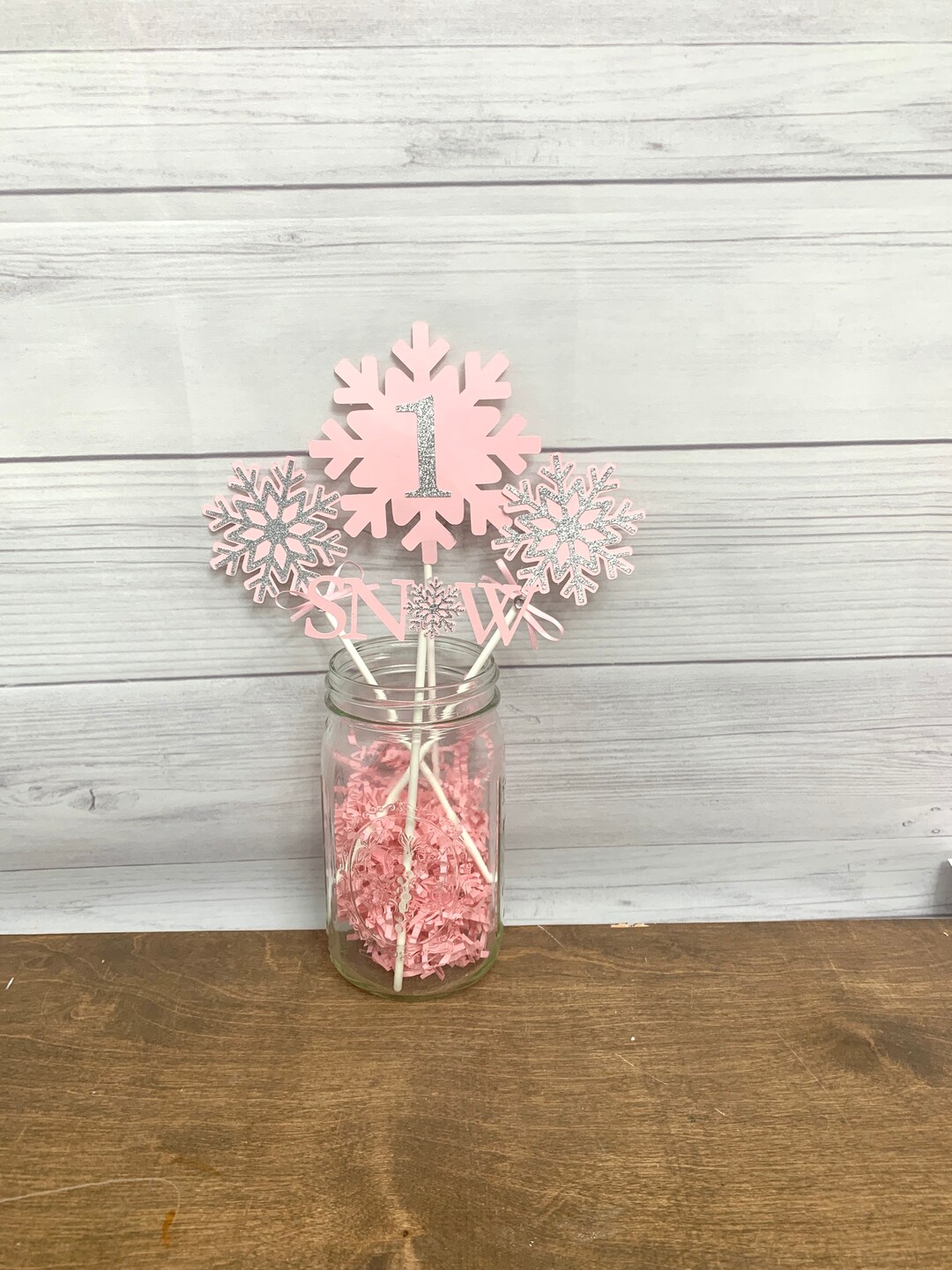 Snowflake Centerpieces / Winter Party / Snowflake Birthday / Snowflake ...