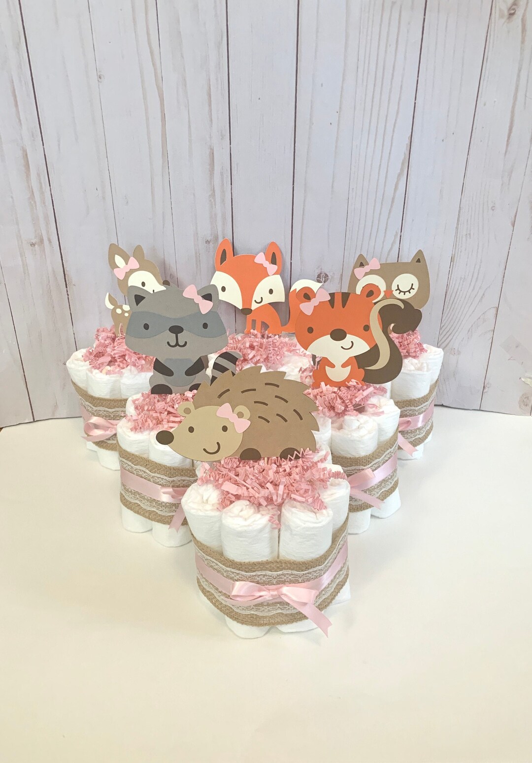 Woodland Mini Diaper Cake / Fall Diaper Cake / Fall Baby - Etsy