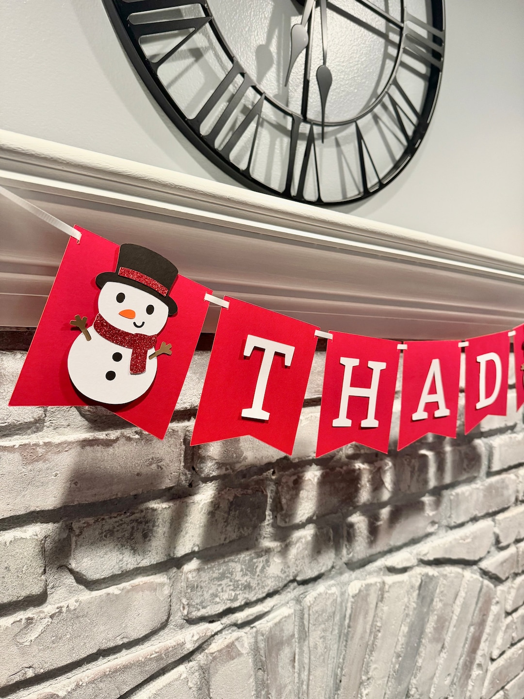 Snowman Banner / Snowman Happy Birthday Banner / Snowman - Etsy