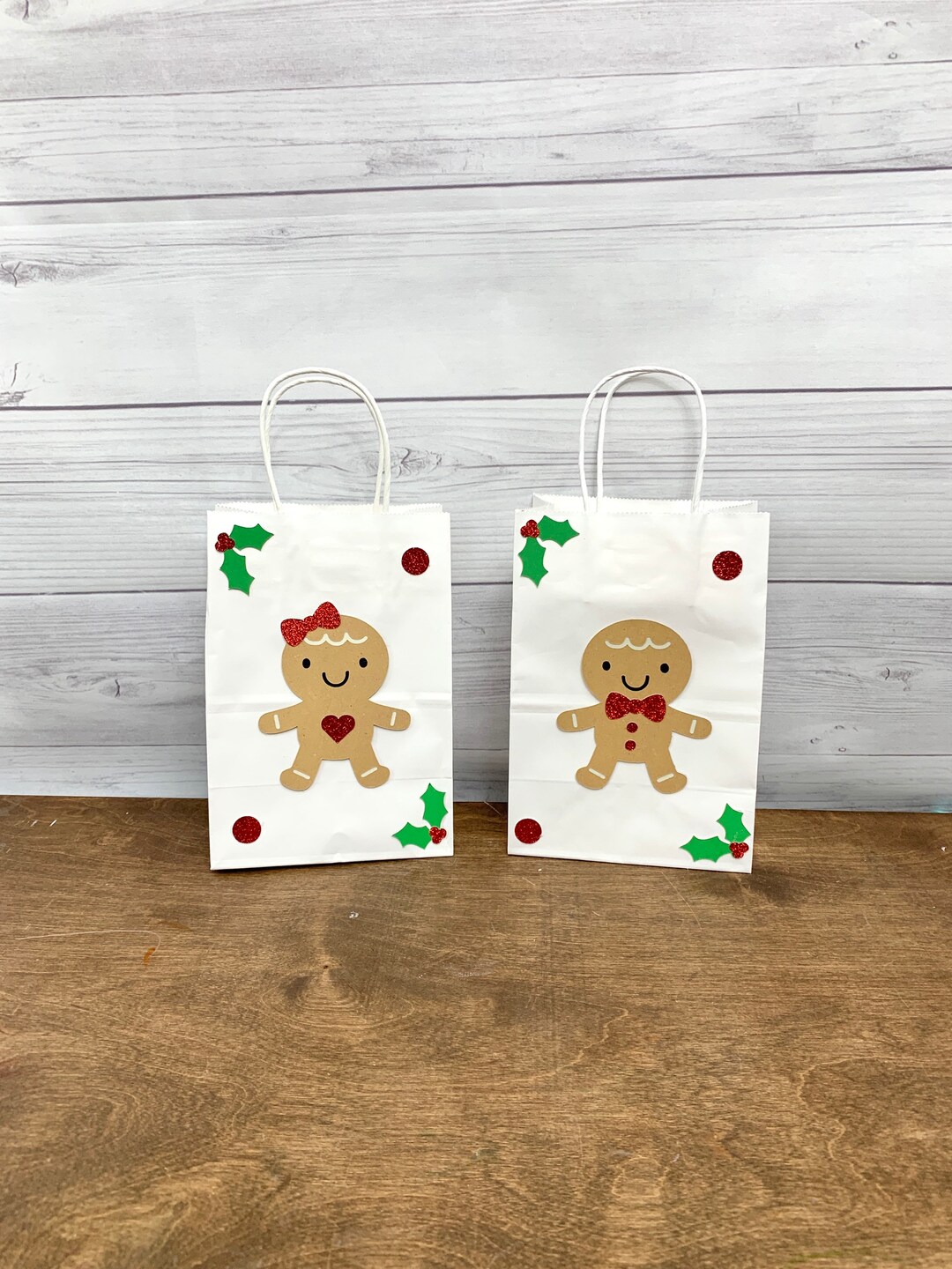 Gingerbread Favor Bags / Christmas Favor Bags / Favor Bags / - Etsy