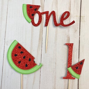 Watermelon Cupcake Toppers / Cupcake Toppers / Watermelon - Etsy