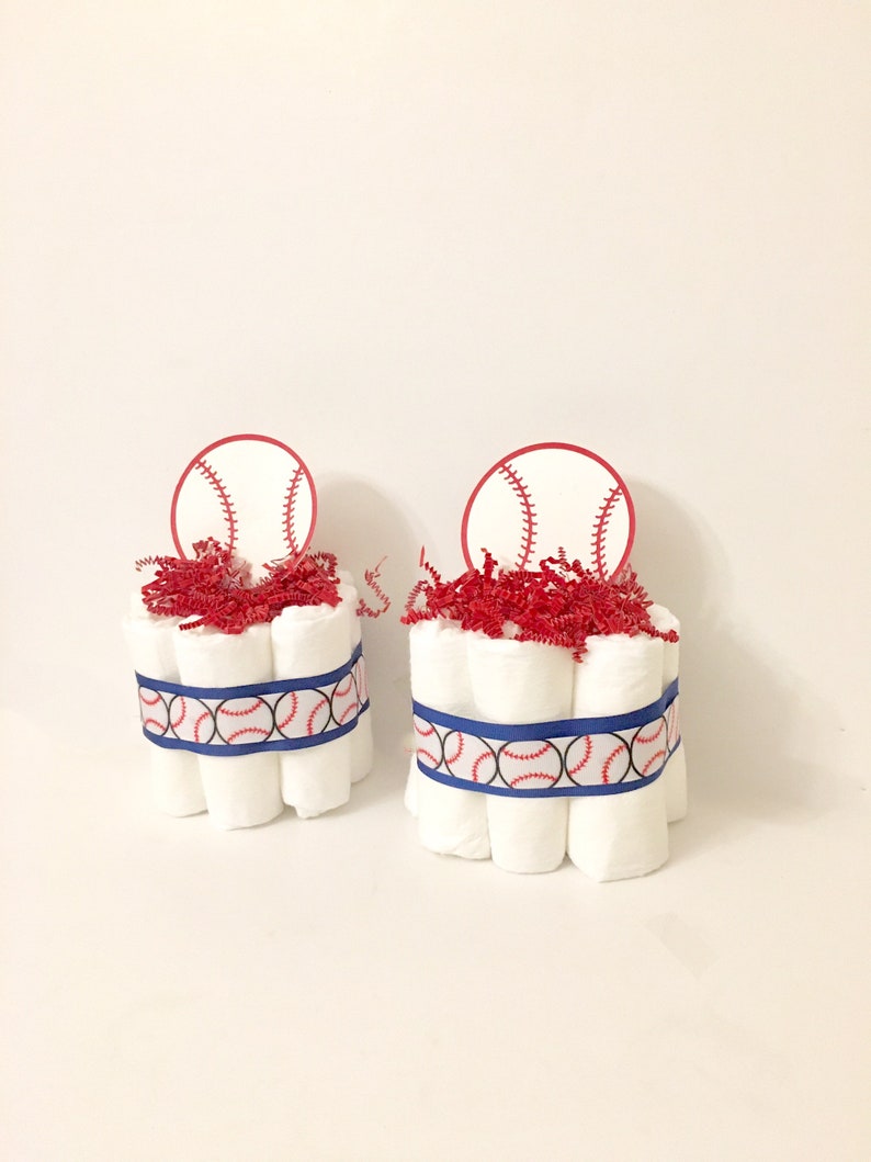 Baseball Mini Diaper Cake / Sports Diaper Cake / Baseball Baby | Etsy