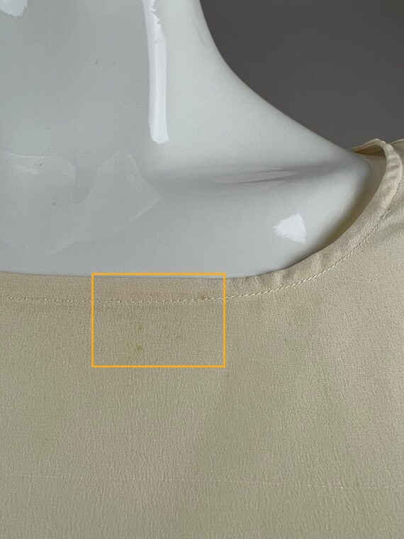 1980's Haberdash Yellow Silk Blouse|Librarian Blouse|… - Gem