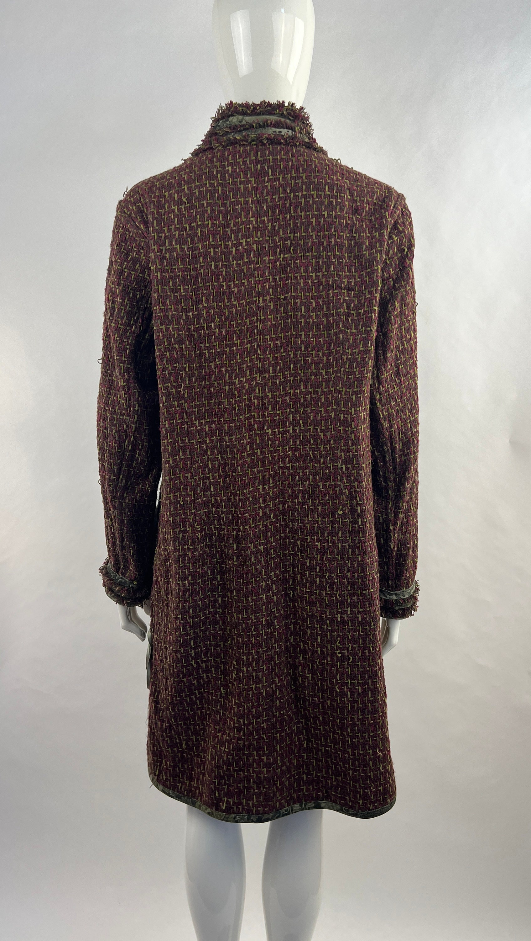 1980's Koos of Course! Reversible Jacket |burgundy Tweed 3/4 Length ...