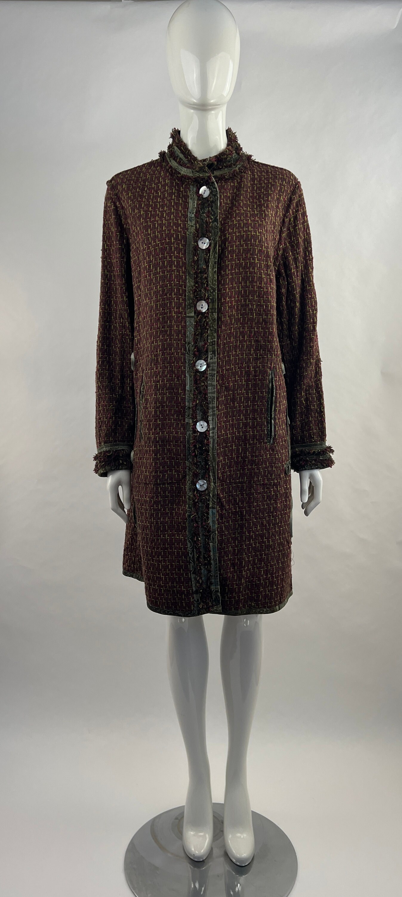 1980's Koos of Course! Reversible Jacket |burgundy Tweed 3/4 Length ...