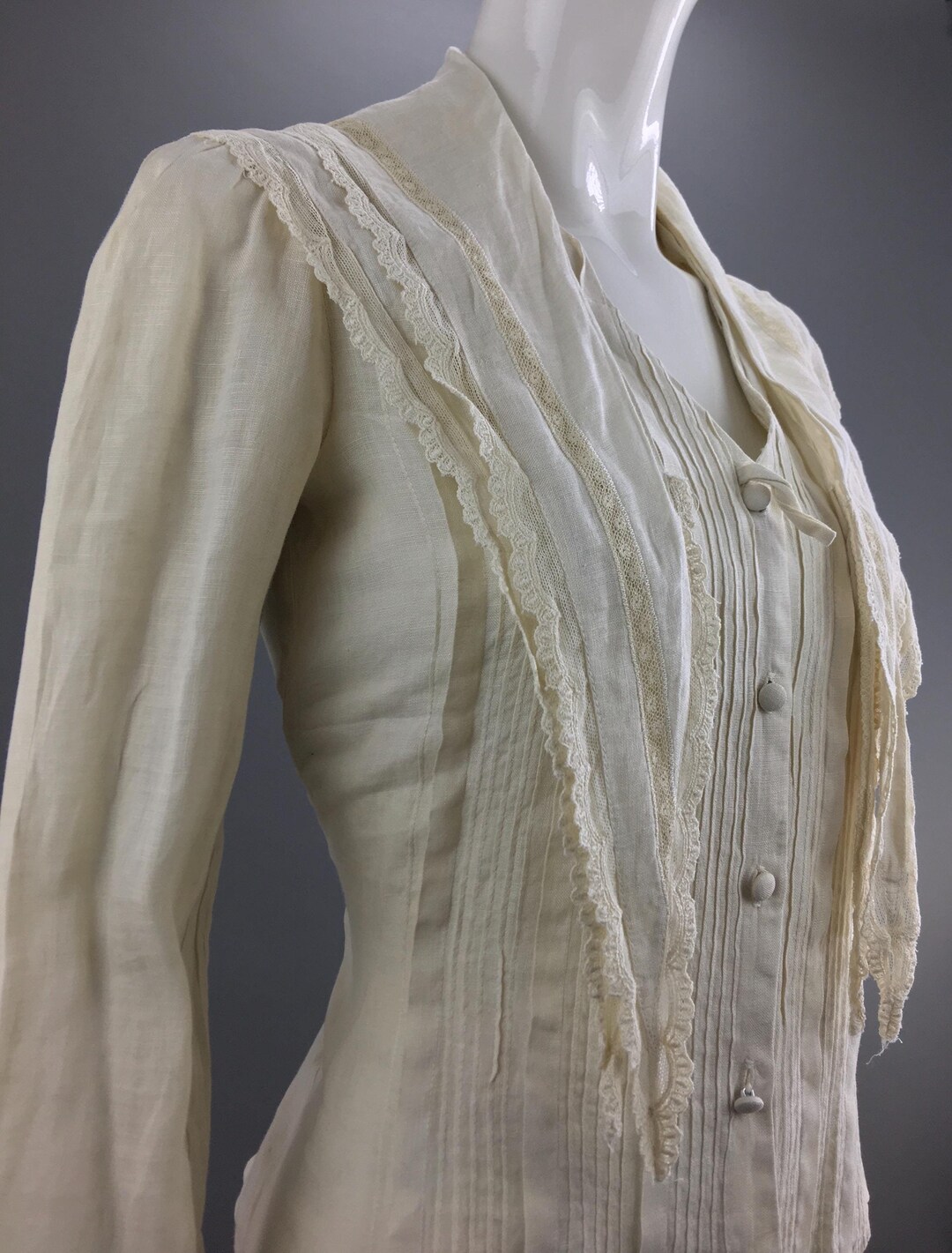 Cloak of Many Colors by Liberty & Lucrezia Beige Victorian Blouse W ...