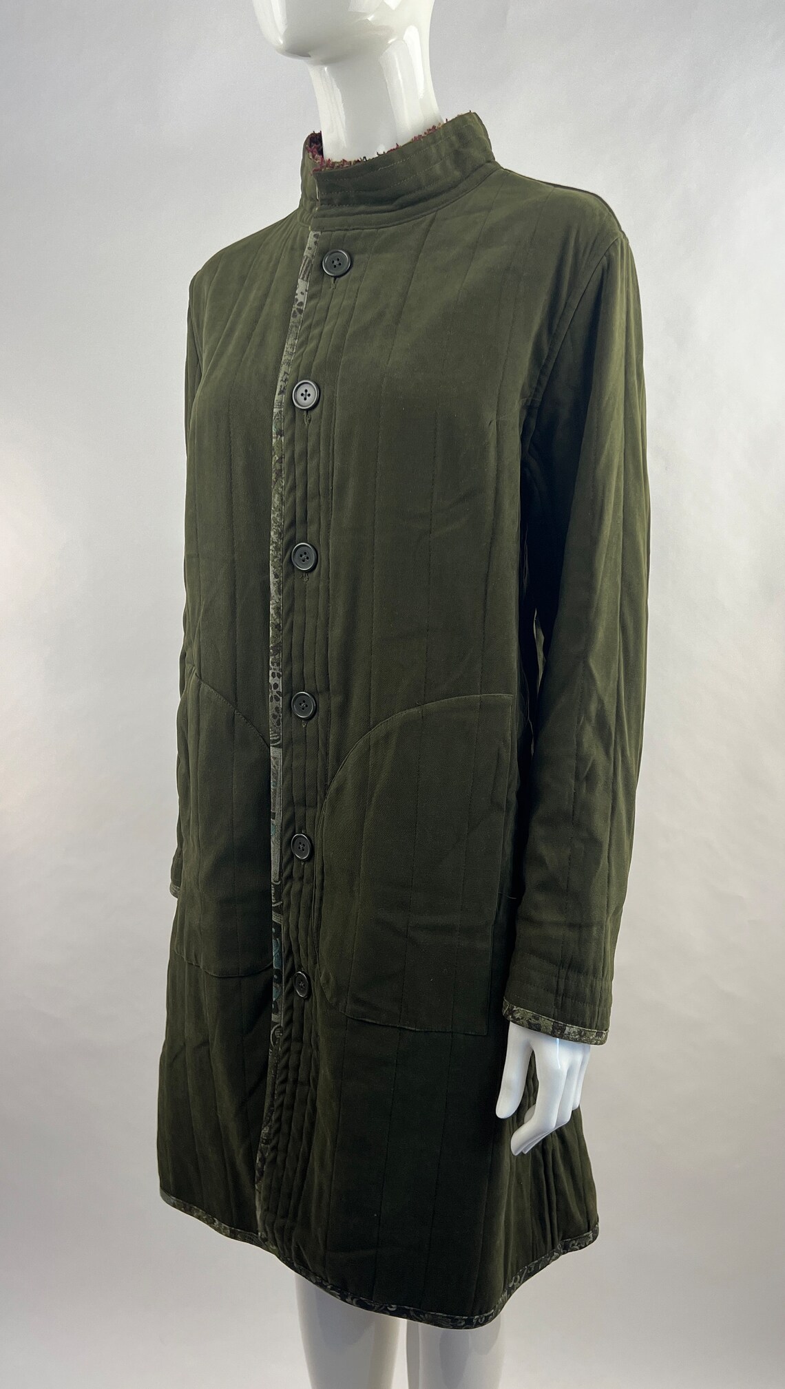 1980's Koos of Course! Reversible Jacket |burgundy Tweed 3/4 Length ...
