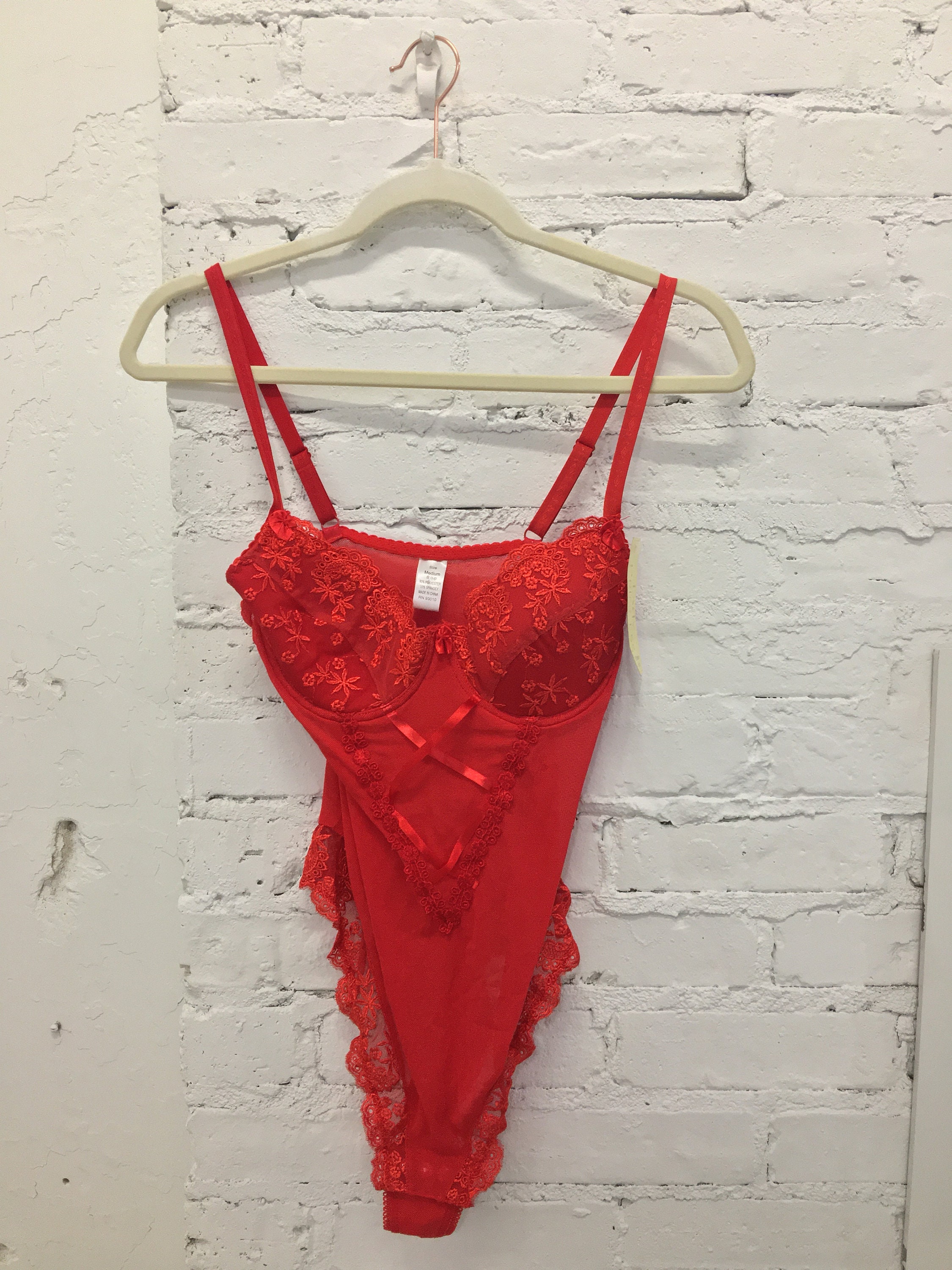 2000's Lady Princess Red Teddy W Lace Accentssexy | Etsy