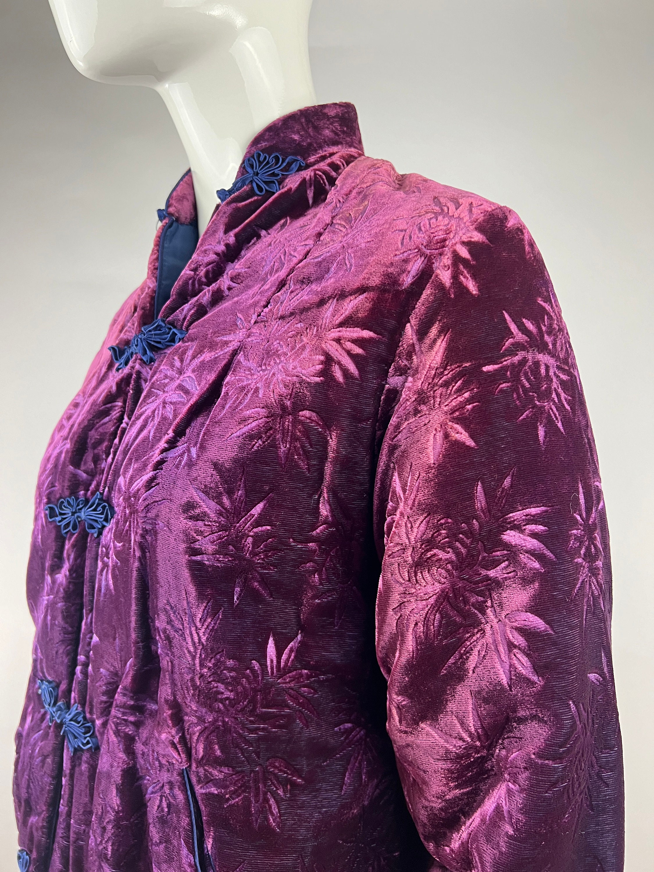 Vintage Chinese Jacquard Jacket - Etsy Vintage Chinese Jacquard Jacket - Etsy