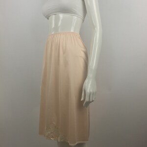 1970's Vanity Fair Champagne Pink Half Slip W Embroidered Accent|pink ...