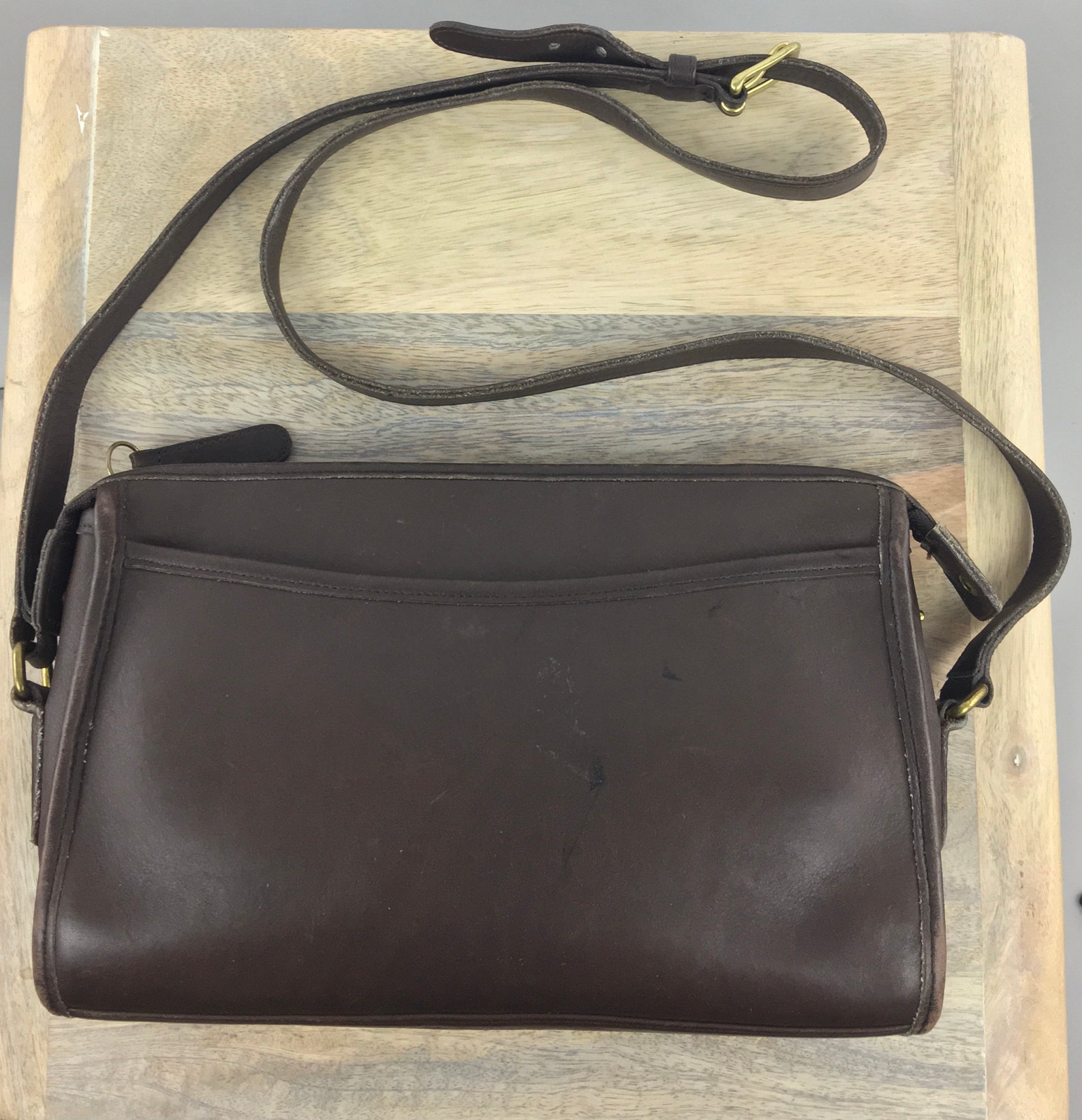 1990's Coach Brown Leather Purseleather Shoulder Bagmom - Etsy
