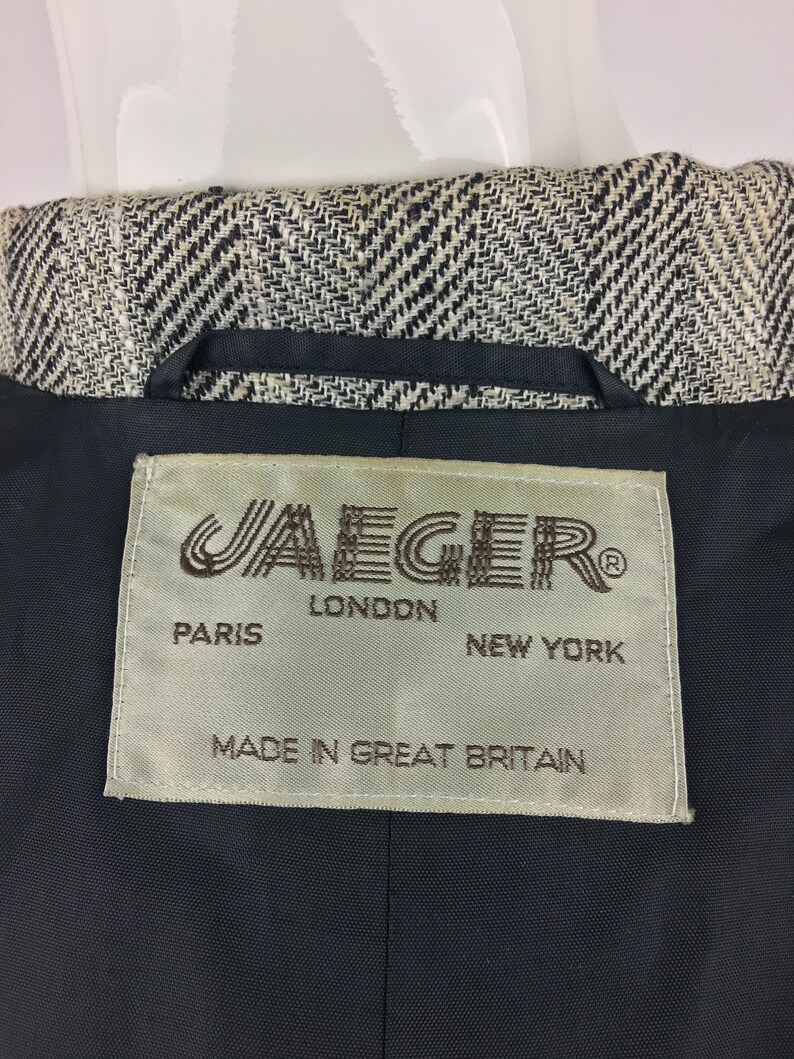 1980's Jaeger Black & White Striped Oversized Blazer|slouchy Blazer ...