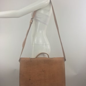 1990's Tan Leather Messenger Bagcomputer Baglaptop Bagman Pursecarrier ...