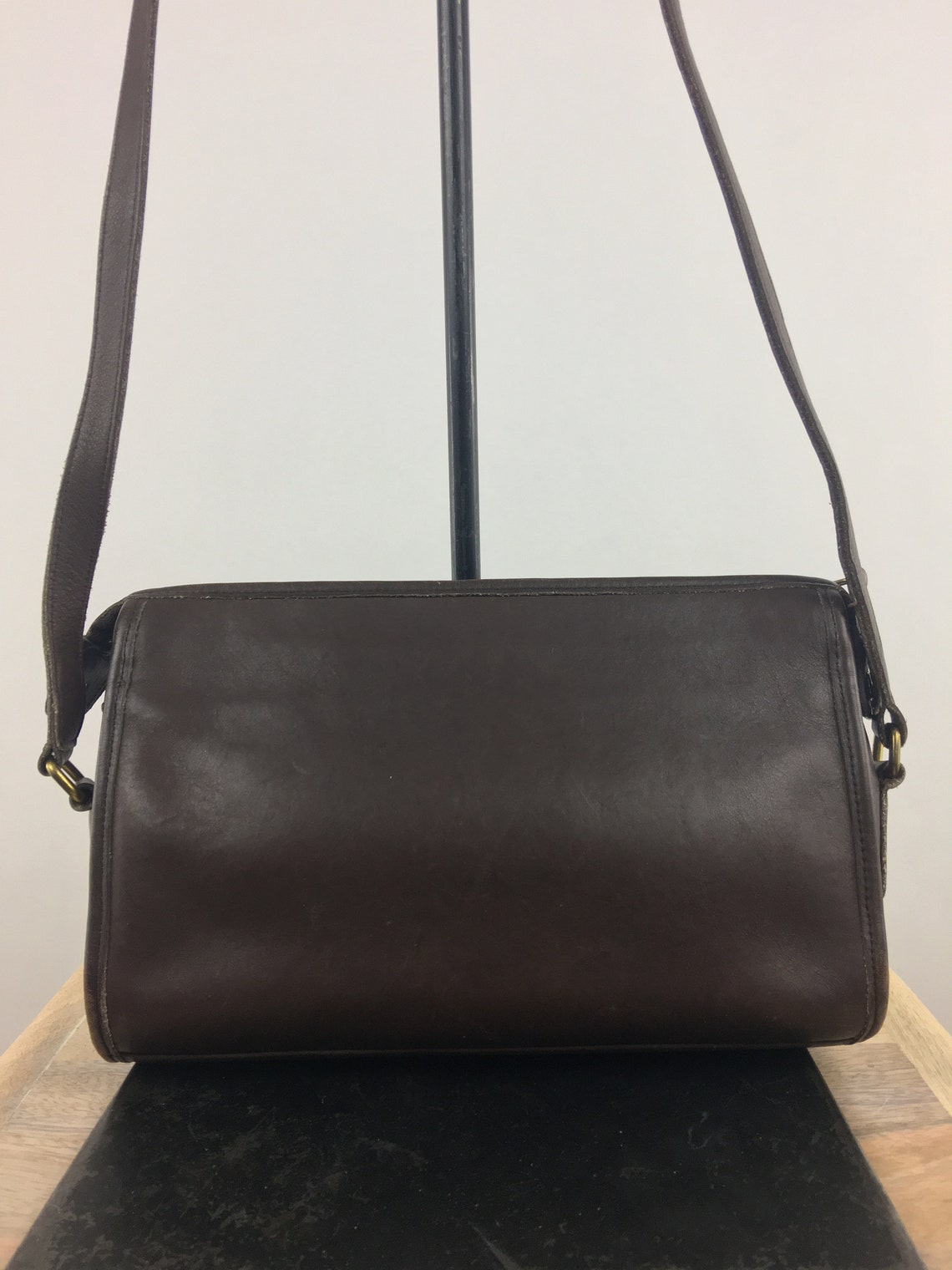 1990's Coach Brown Leather PurseLeather Shoulder BagMom | Etsy