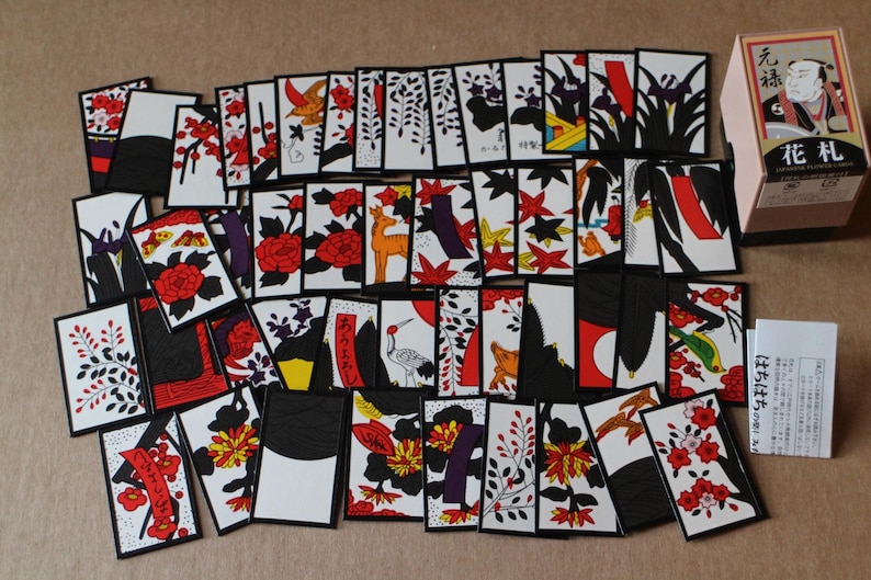 Japanese Hanafuda Card Game Traditional Authentic Made in Japan - Etsy
