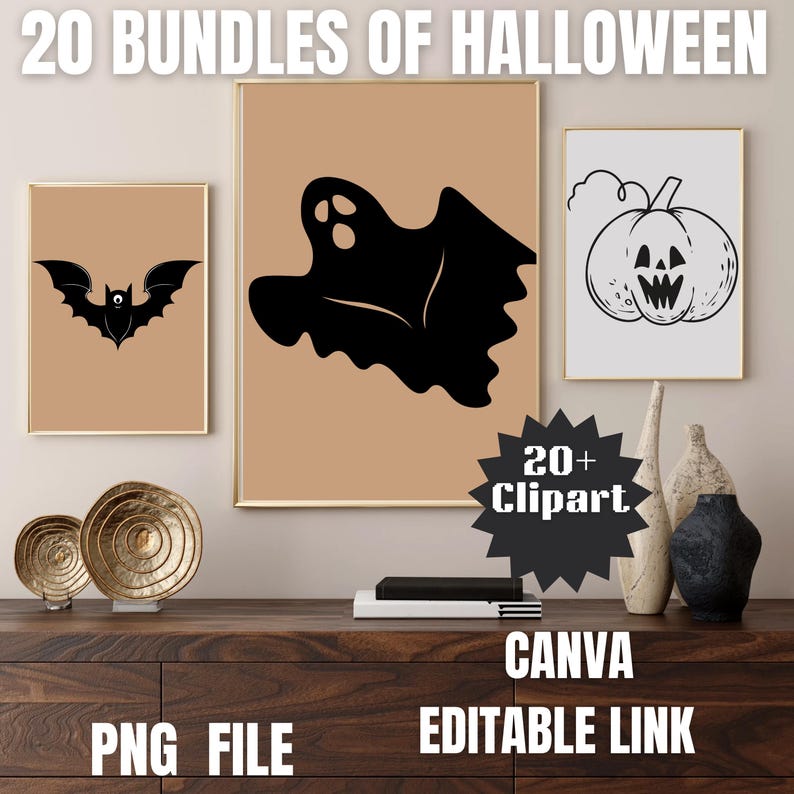 Watercolor Halloween Clipart Bundle: Ghost, Pumpkin, Witch Hat (PNG) - Etsy