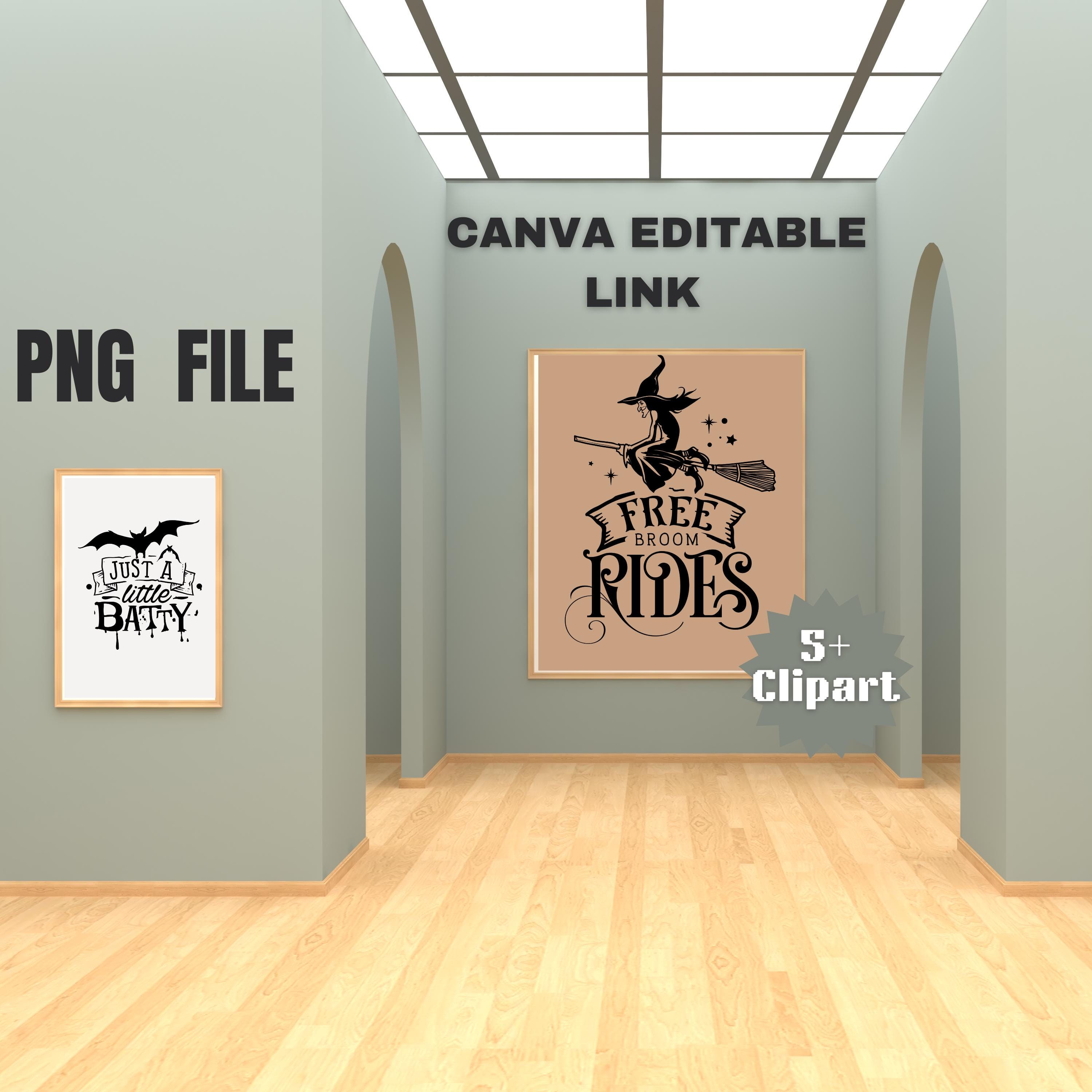 Skeleton Clipart, Witch Ghost Pumpkin House Clipart Set, Cute Spooky ...