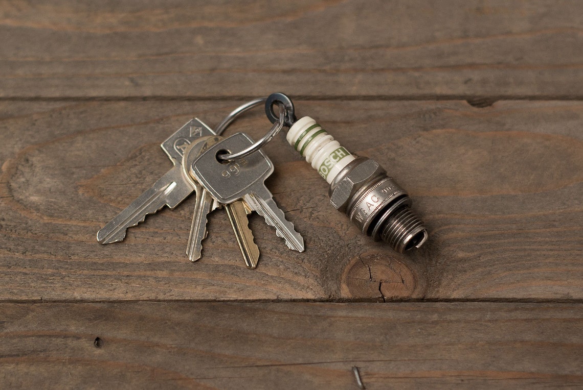 Spark Plug Key Ring Pendant - Etsy