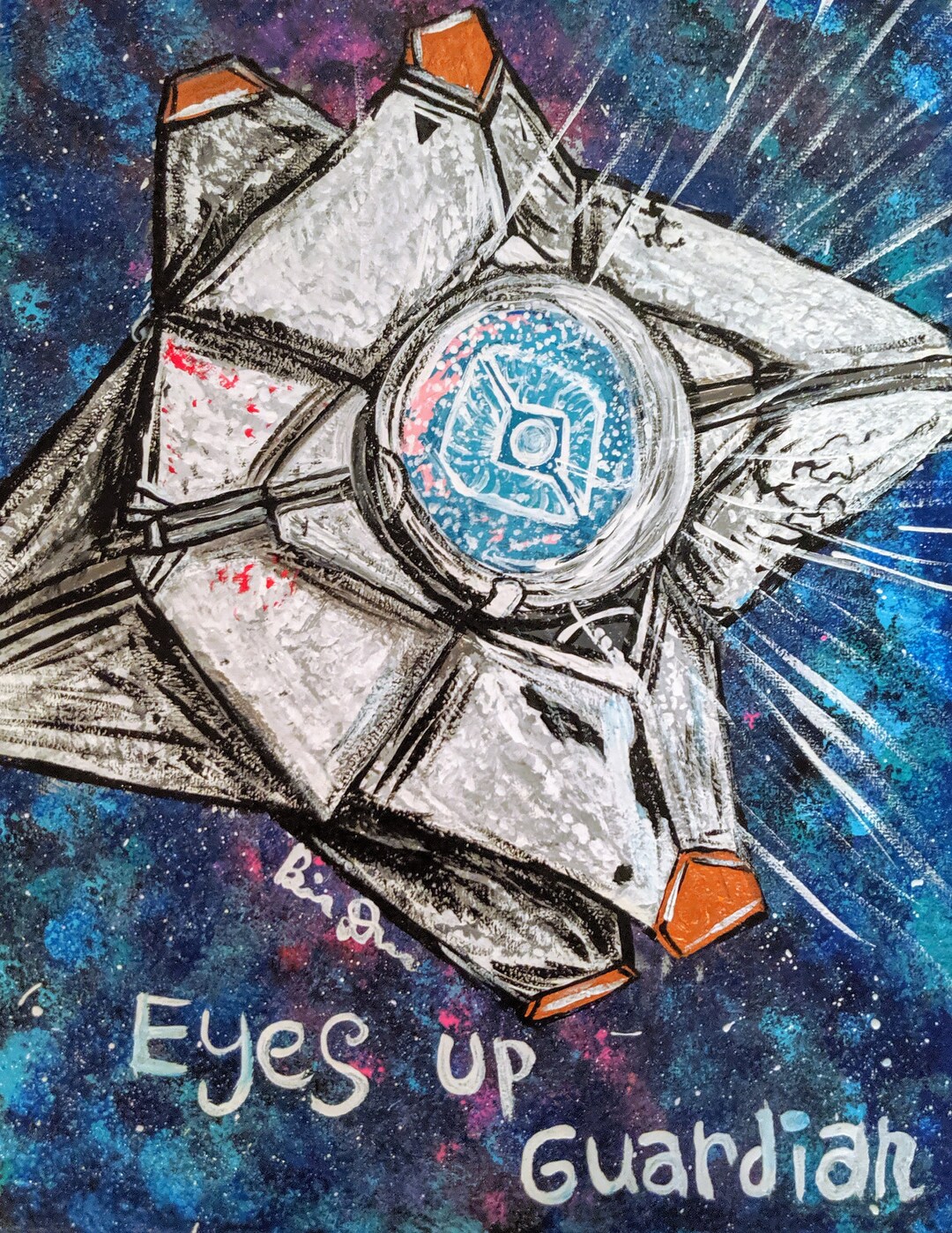 Eyes up Guardian Art Print: Glossy Photo Paper (8x11in) - Etsy UK