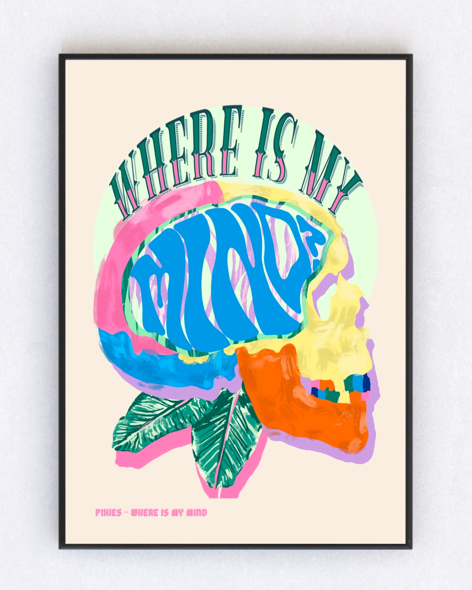Pixies Where is My Mind Print Original Illustration Lyric - Etsy Canada