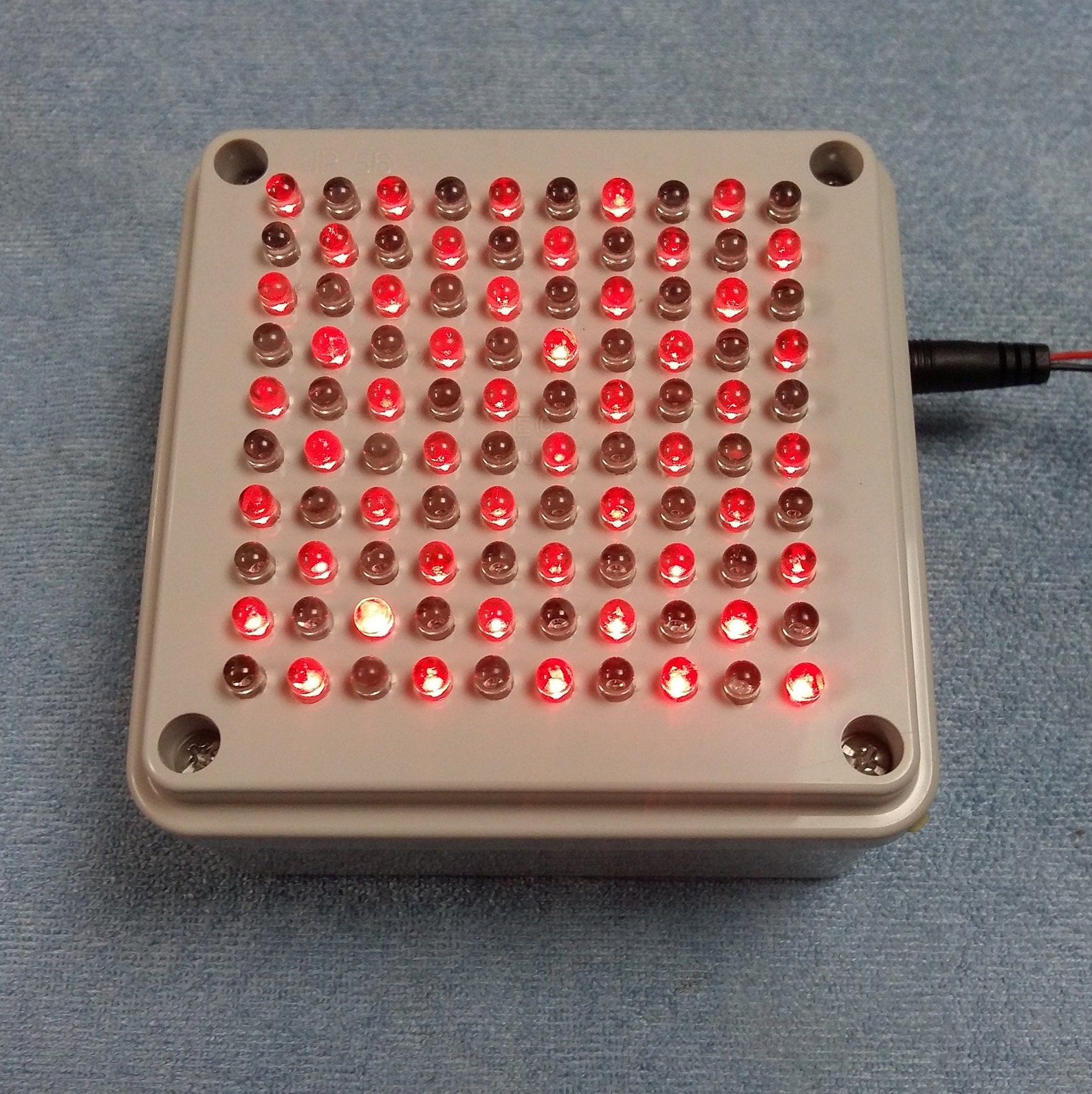 RED LED Matrix Display Cube Box Light Show Effect 10 X 10 - Etsy