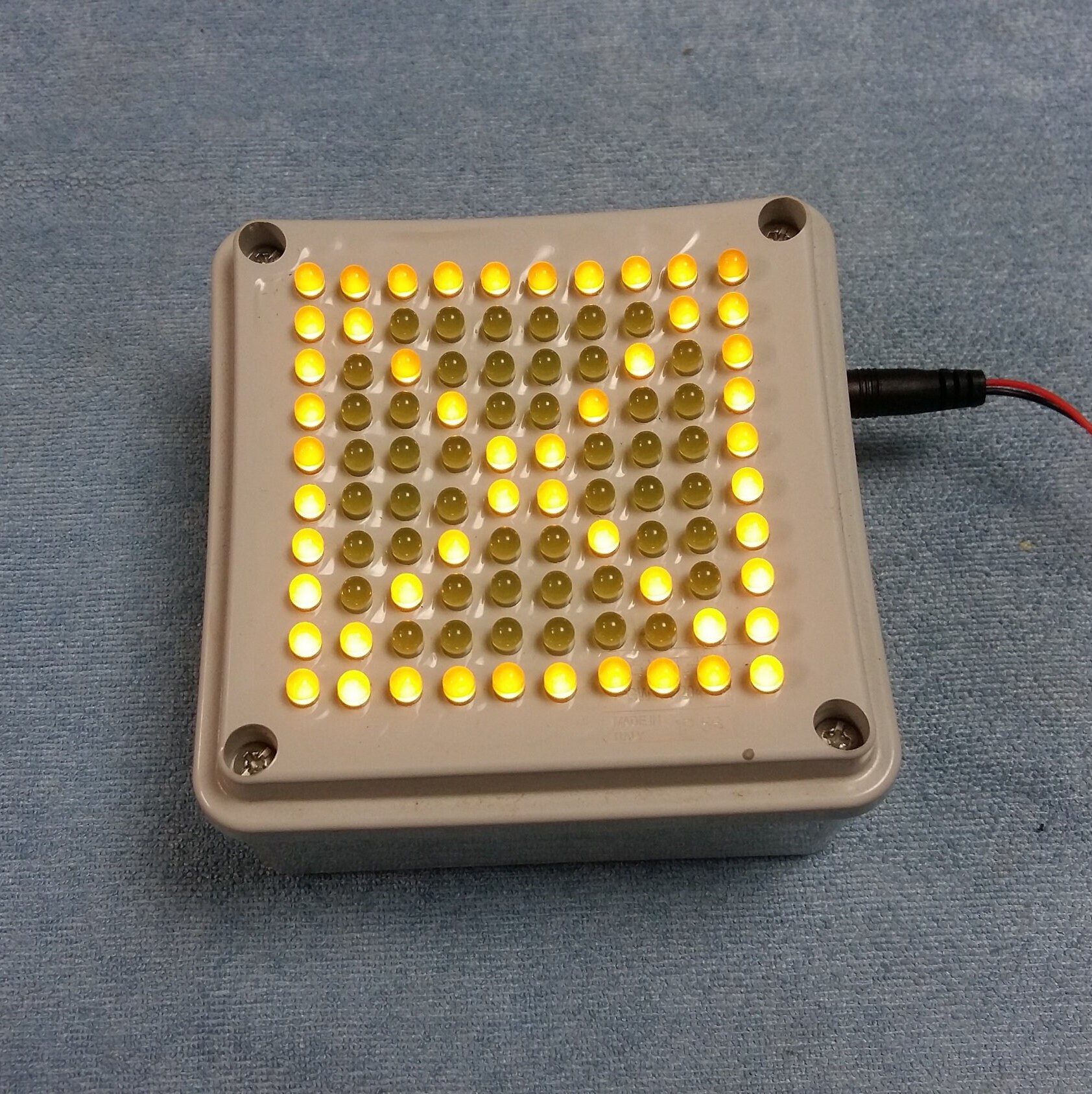 YELLOW LED Matrix Display Cube Box Light Show Effect 10 X 10 - Etsy