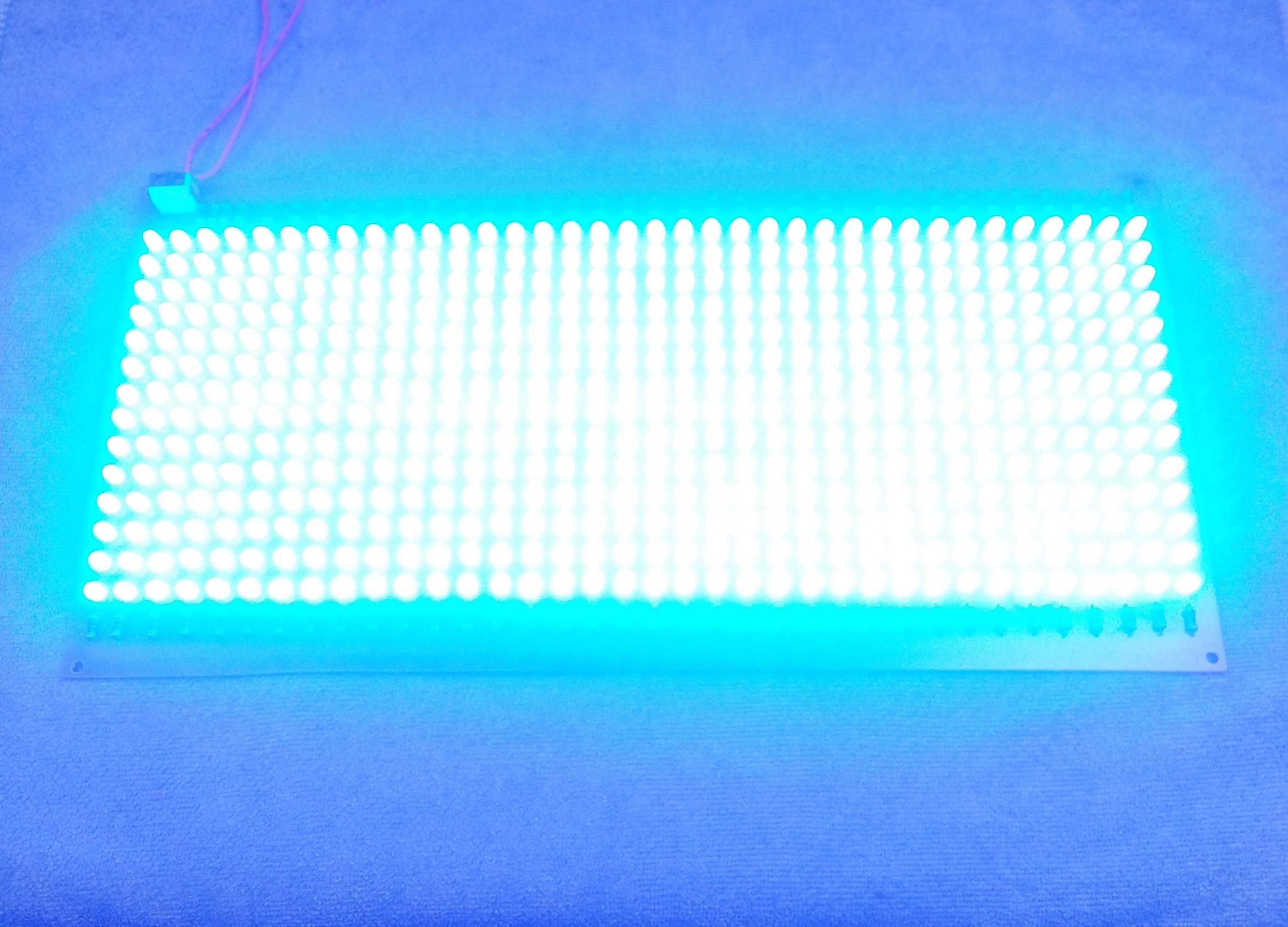 BLUE LED Panel for Light Show Effect 36x14 24V DC Power 504 Led Diodes ...