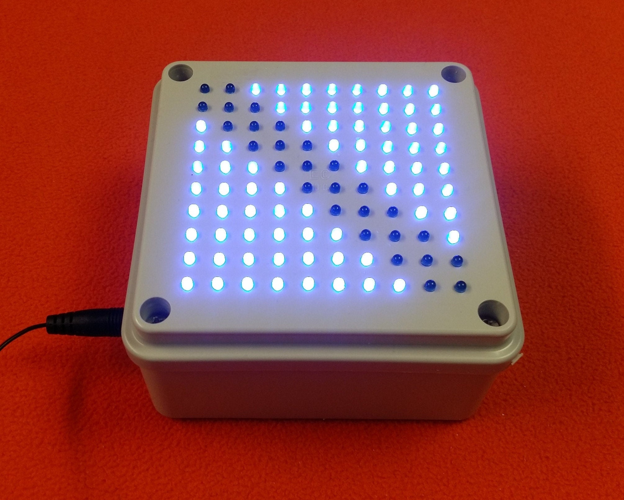 BLUE LED Matrix Display Cube Box Light Show Effect 10 X 10 - Etsy