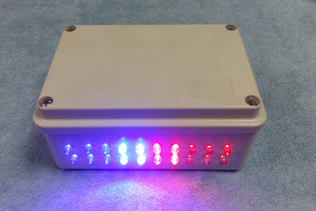 LED CUBE STROBE Box, Police Flash Chaser Sequencer Party Lamp, Bright ...