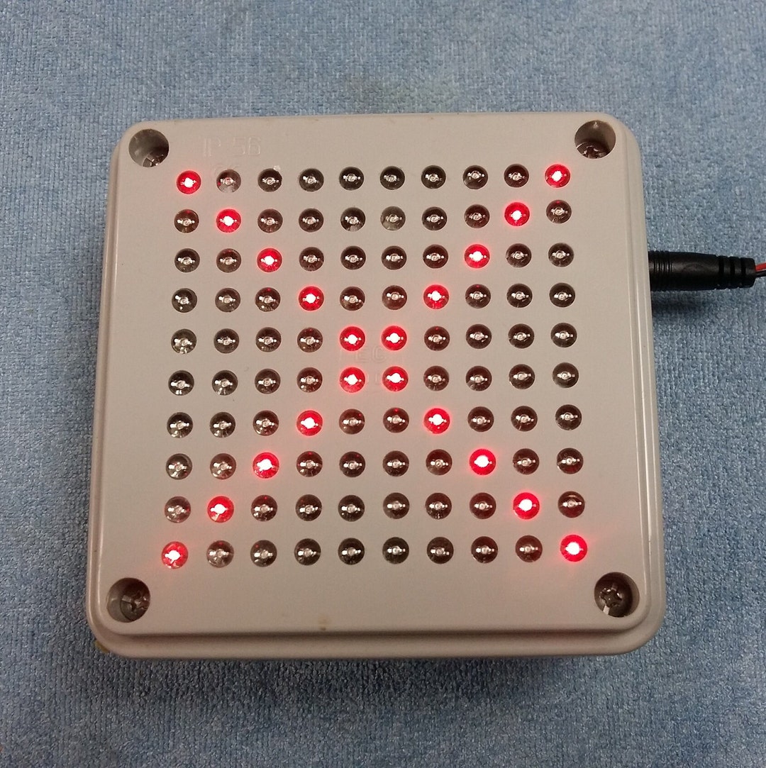 RED SUPERCOMPUTER LED Pattern Light, Party Fun Display Cube Box, Light ...